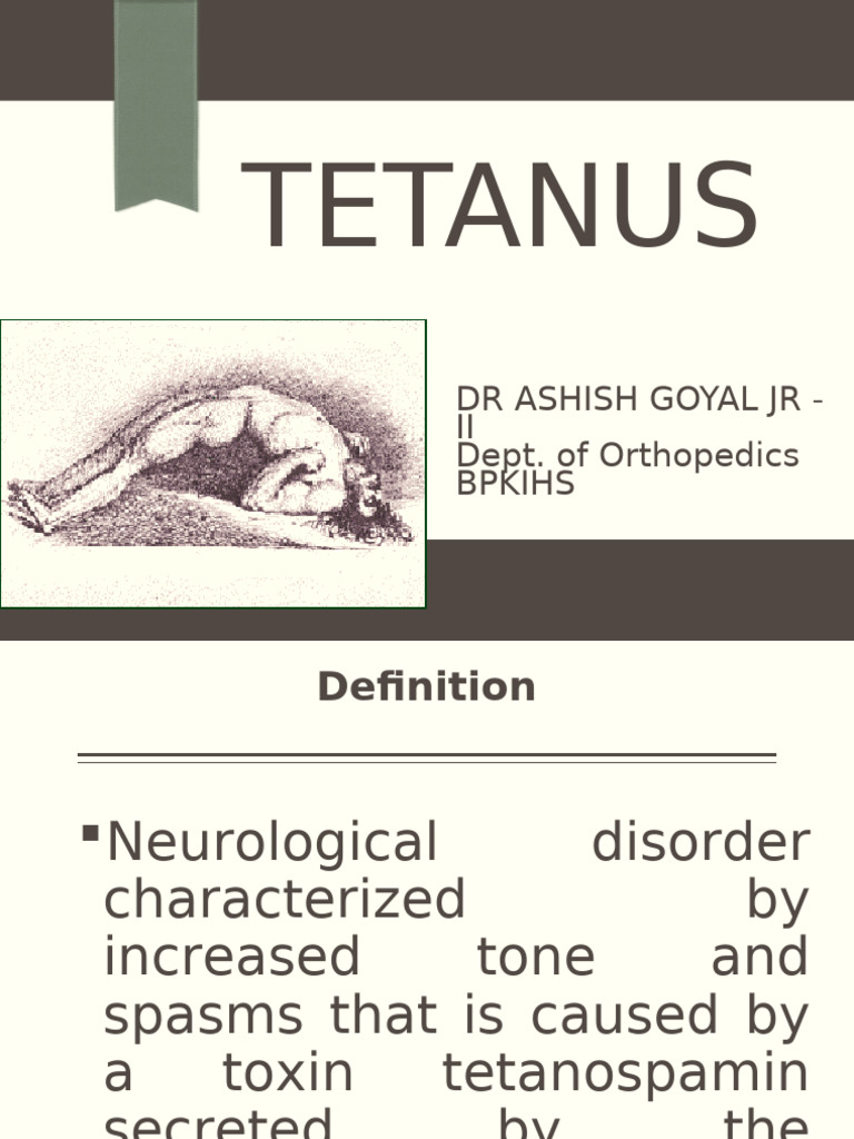 Tetanus | PDF
