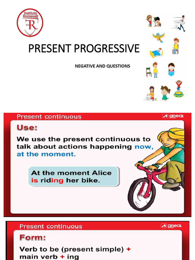 Present Progressive Negative and Questions | PDF