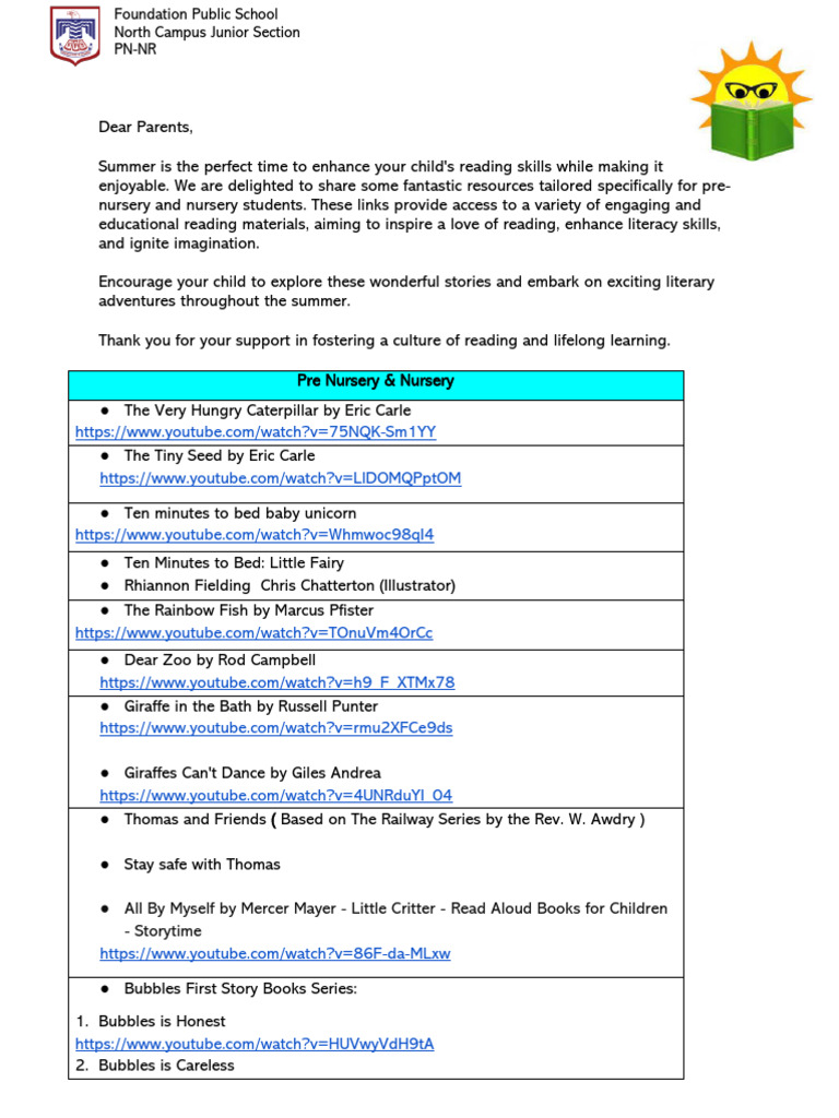 Reading Circular | PDF