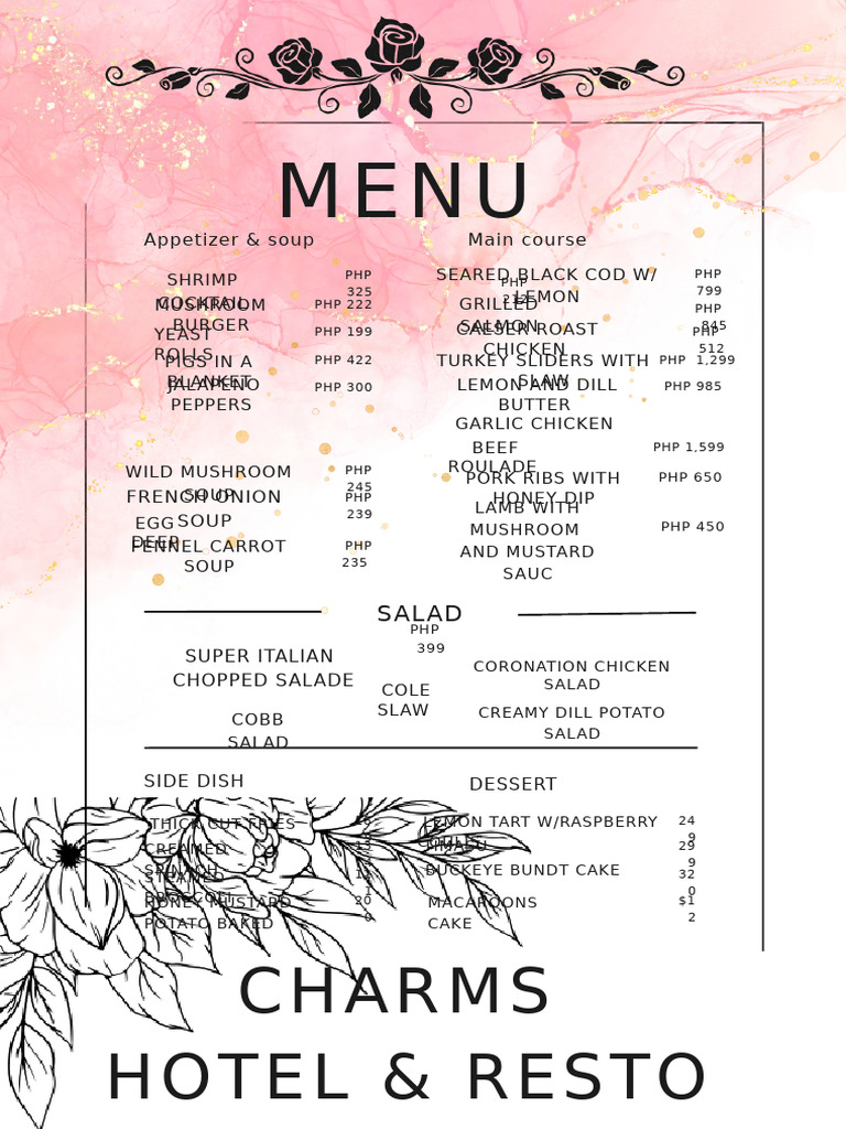 Neutral Modern Menu | PDF