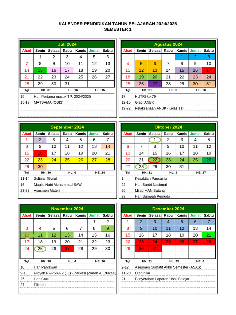 Kaldik 2024-2025 | PDF