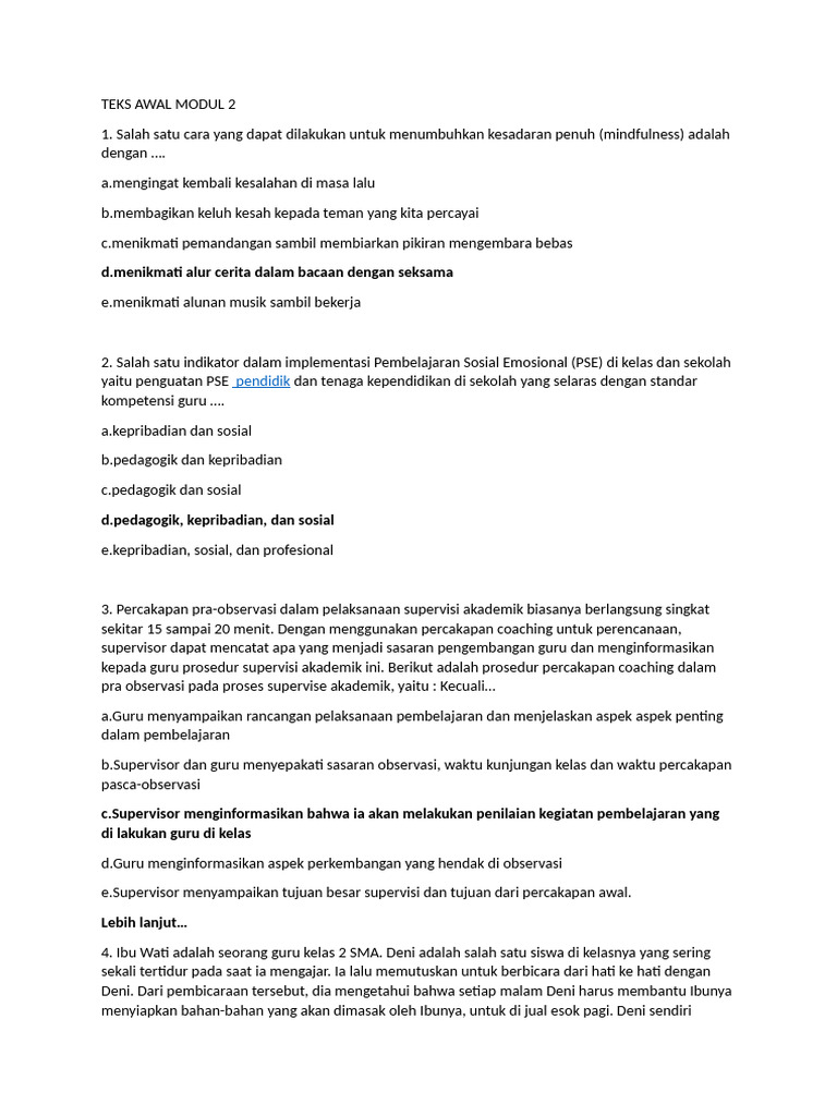 Teks Awal Modul 2 | PDF