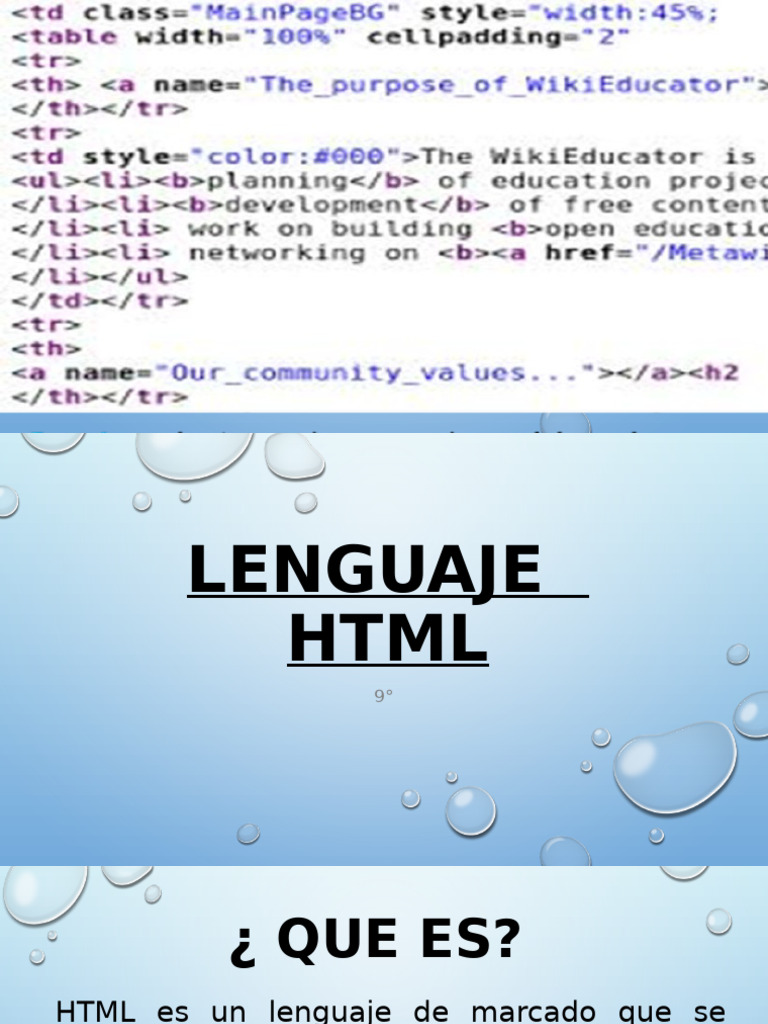 Lenguaje HTML | PDF