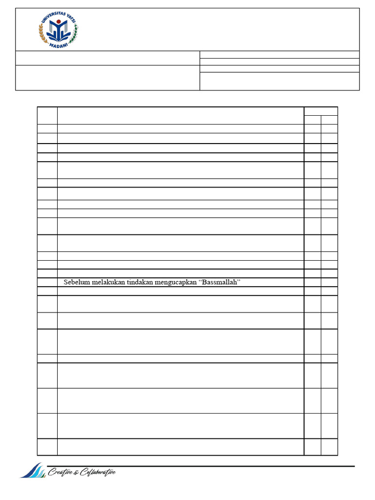 Form Daftil Rom | PDF