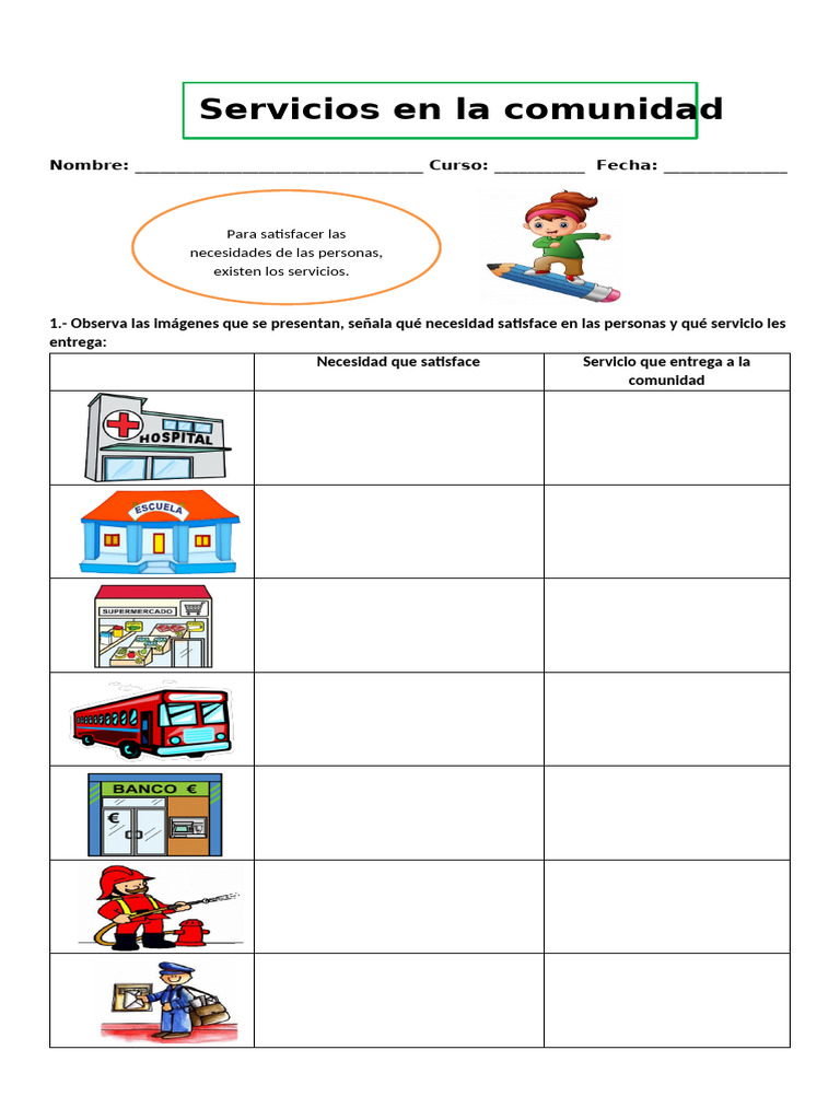 Guia Servicios en La Comunidad 2 Basico | PDF