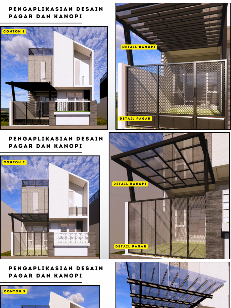 Desain Kanopi Dan Pagar | PDF