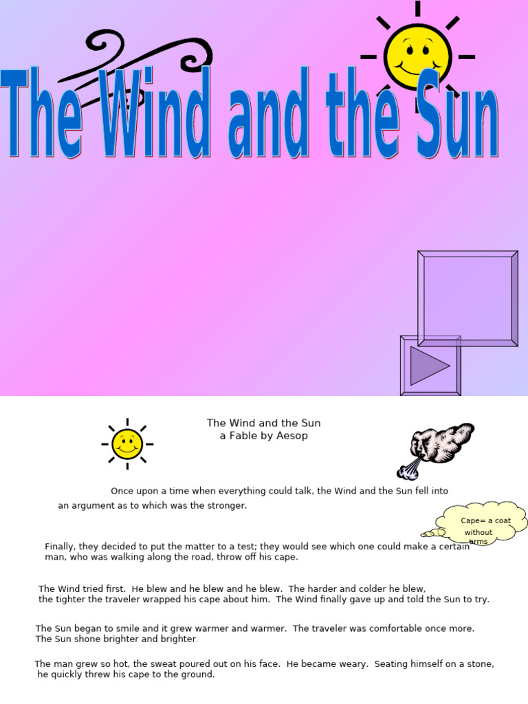 Comparing Lesson1 The Wind and The Sun | PDF