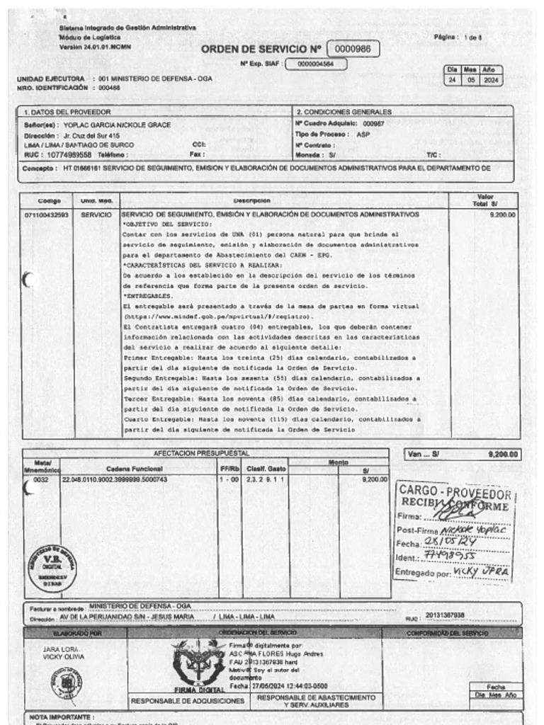Eg Sican 20240821 Eg Sican 20240814 Orden+de+Servicio+986.PDF Organized PDF | PDF