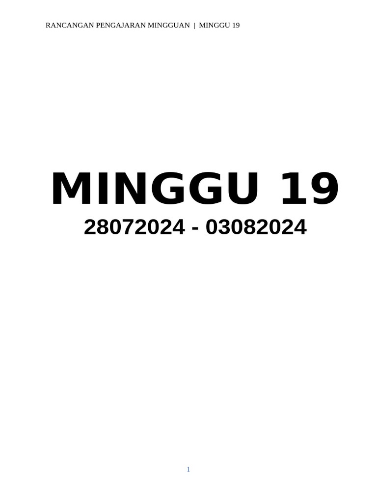 Minggu 19 | PDF