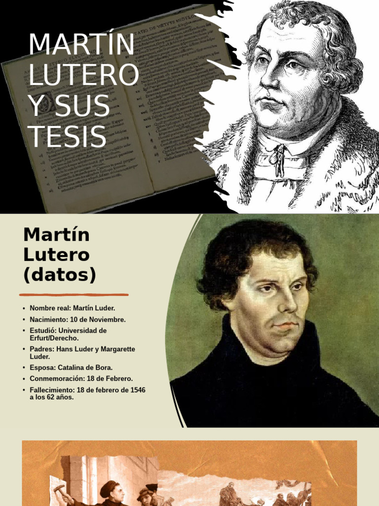 Martín Lutero y Sus Tesis | PDF | Historia | Religión y espiritualidad