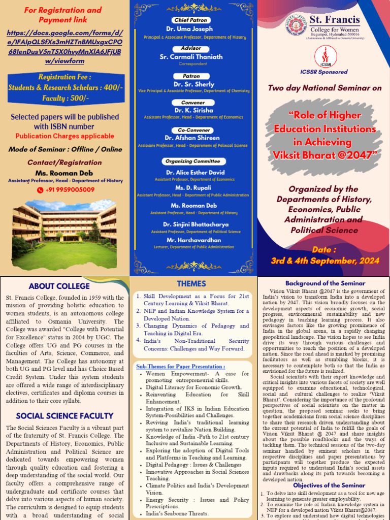 ICSSR Seminar Brouchure A4 size | PDF