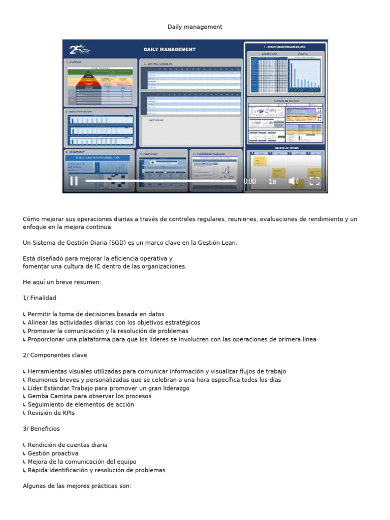 Daily Management | PDF