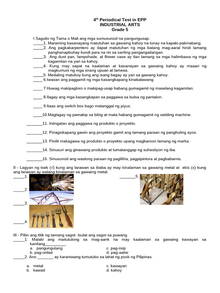 PT - Epp-Ia 5 - Q1 | PDF