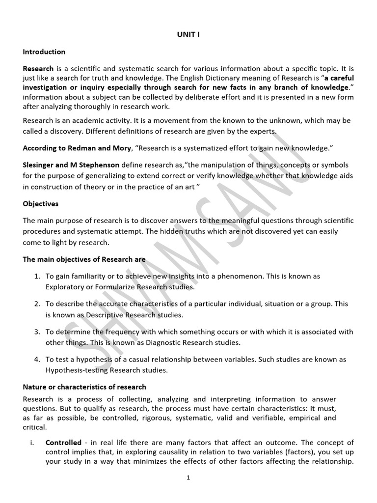 Research Methodology | PDF