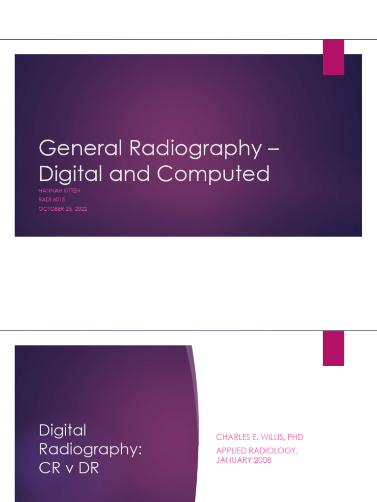GeneralRadiography CRDR | PDF