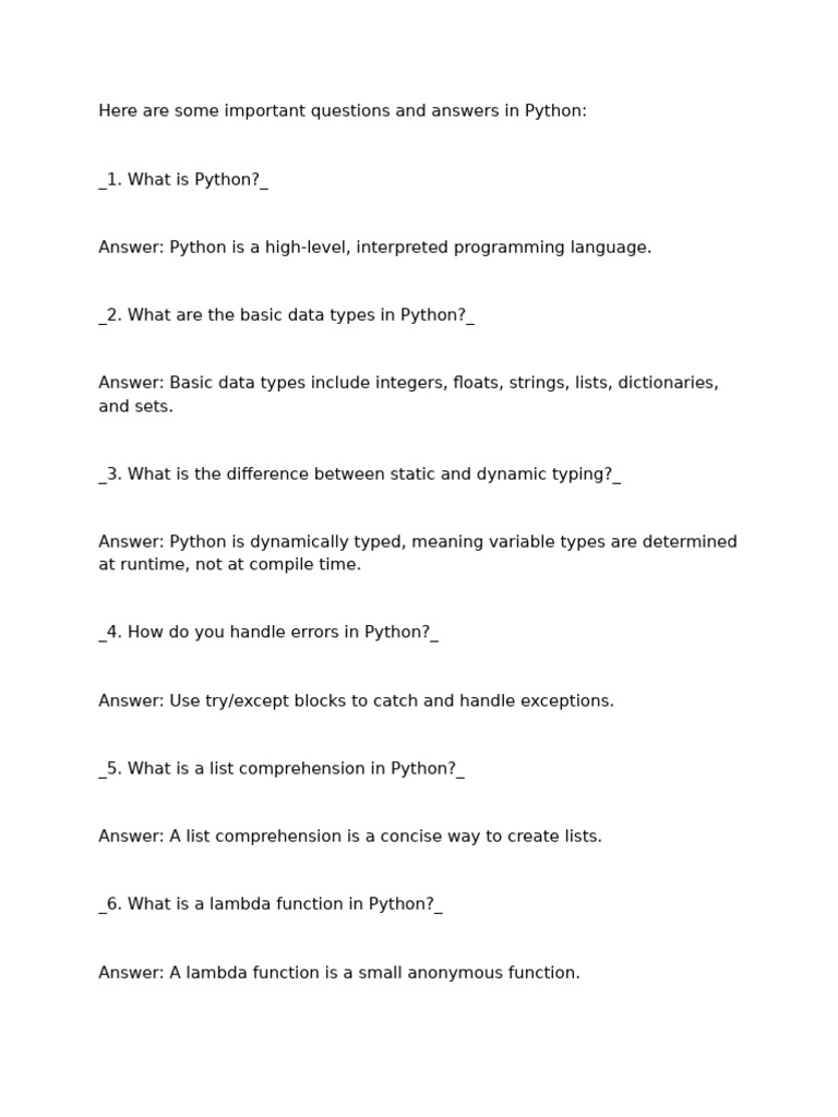 Python Imp | PDF Python Imp | PDF