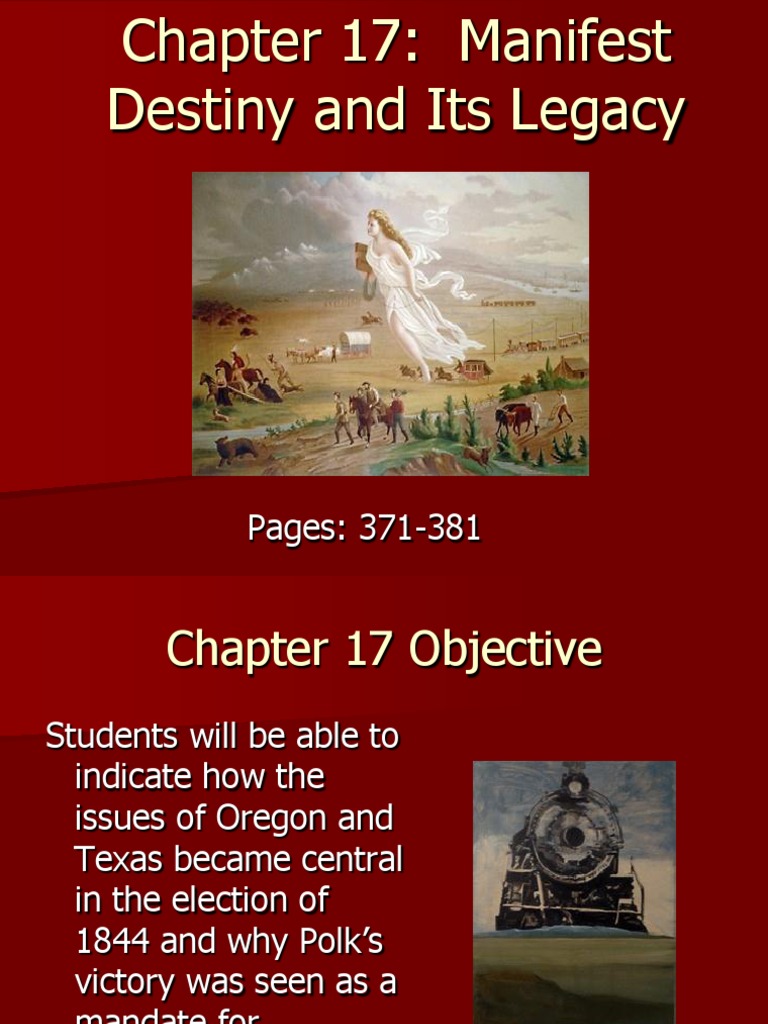 Chapter 17 Manifest Destiny and Its Legacy | PDF | Mexican–American War ...