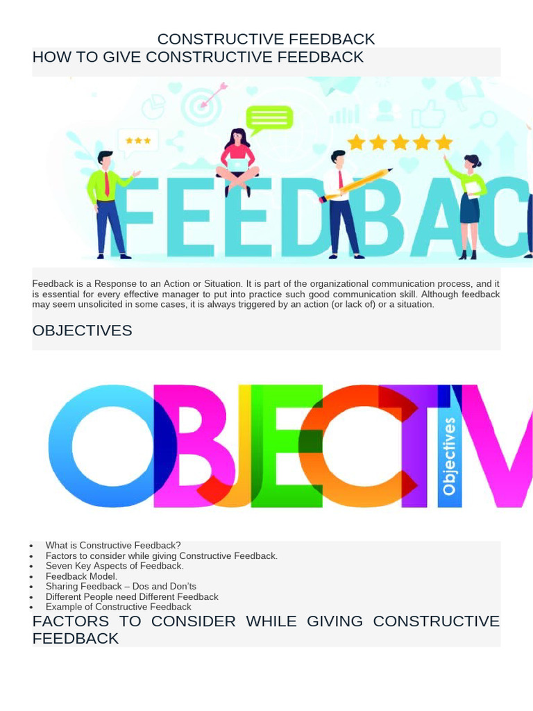 Tbo - Constructive Feedback | PDF