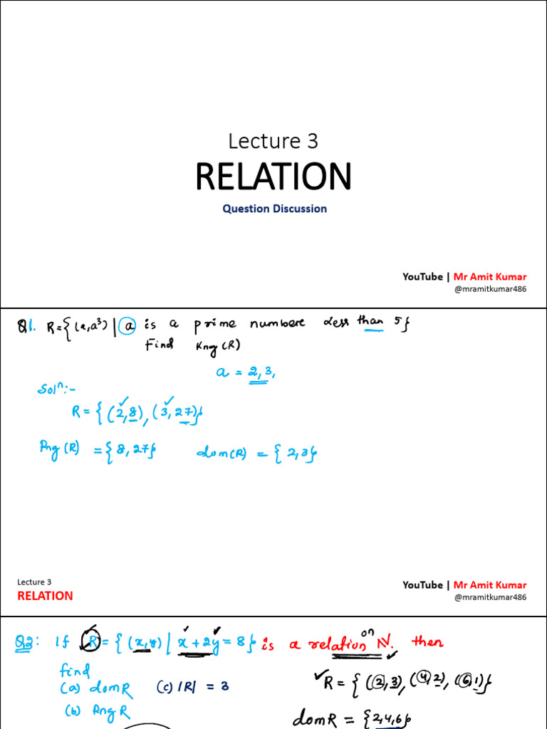 L3 Relation Question Discussion (Autosaved) | PDF