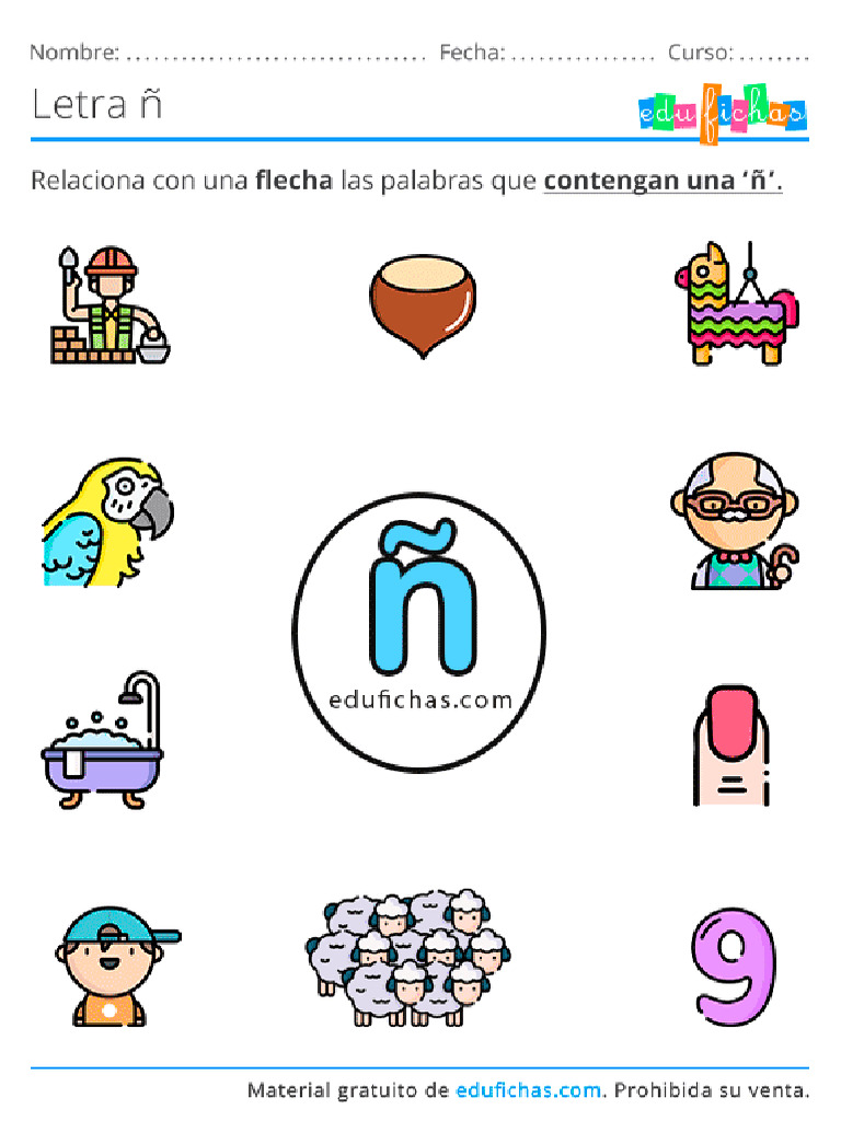 ESC021 Letra Enne Lectoescritura Edufichas | PDF