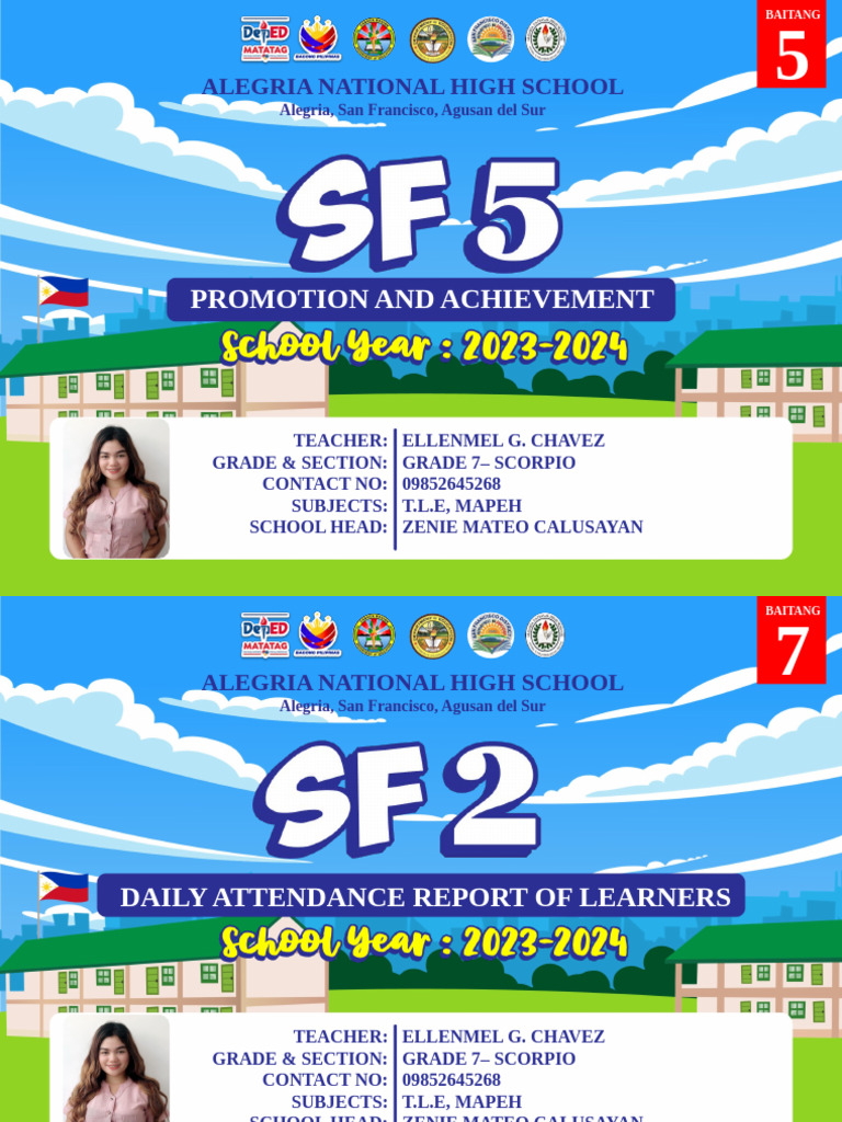 Documents Cover A4 Landscape - Deped Theme Background | PDF