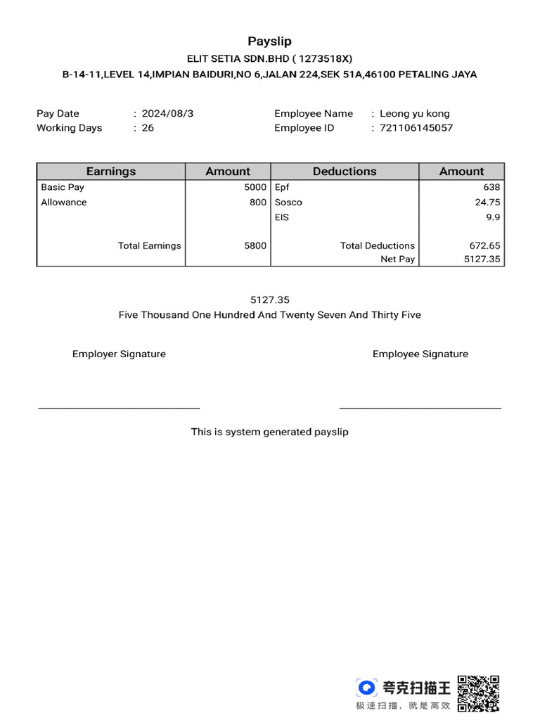 Payslip | PDF