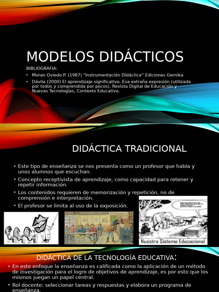 Modelos Didácticos y Aprendizaje Significativo | PDF