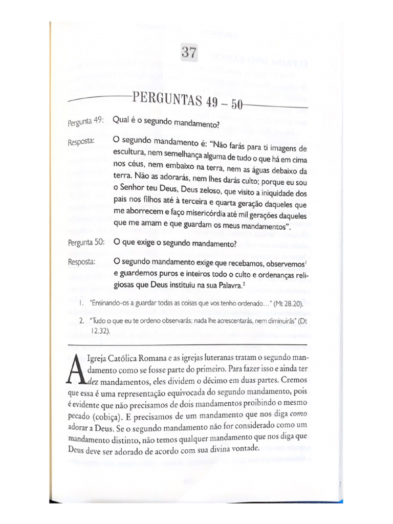 Cometários Do Breve Catecismo de Westminster - Pergunta 49 e 50 | PDF