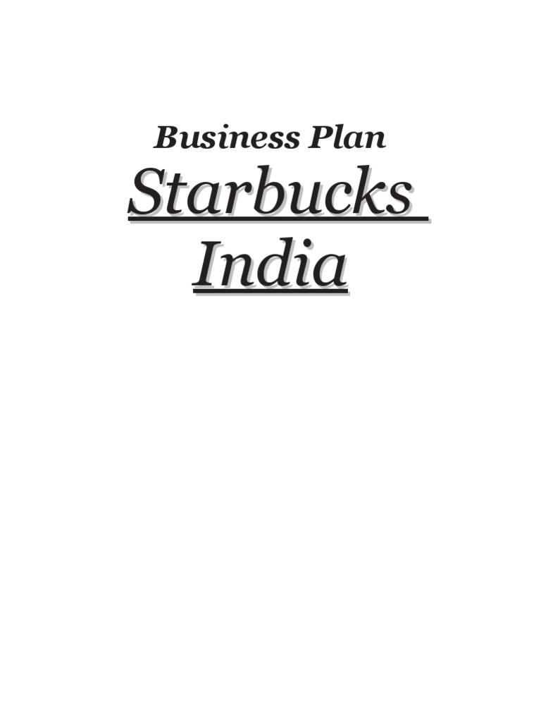 Starbucks Plan | PDF | Starbucks | Coffee