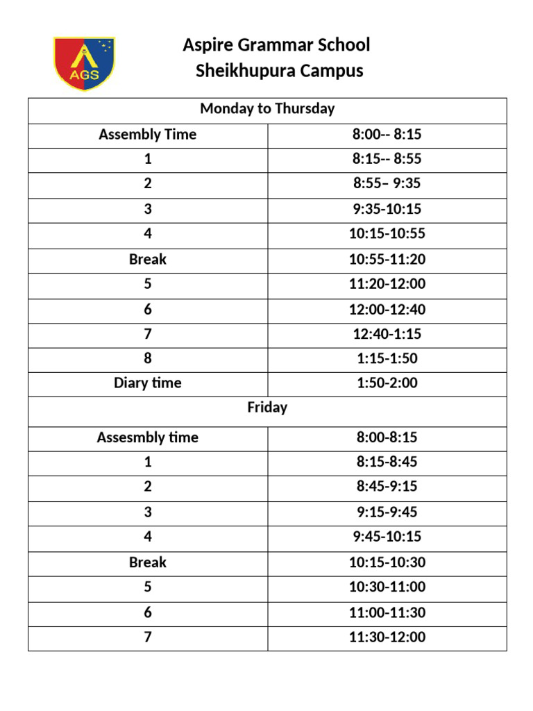 Bell Timing New | PDF