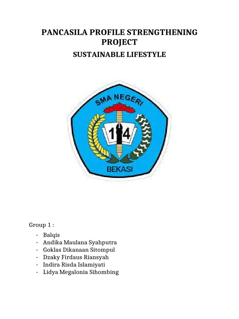 Pancasila Profile Strengthening Project | PDF | Recycling | Career & Growth