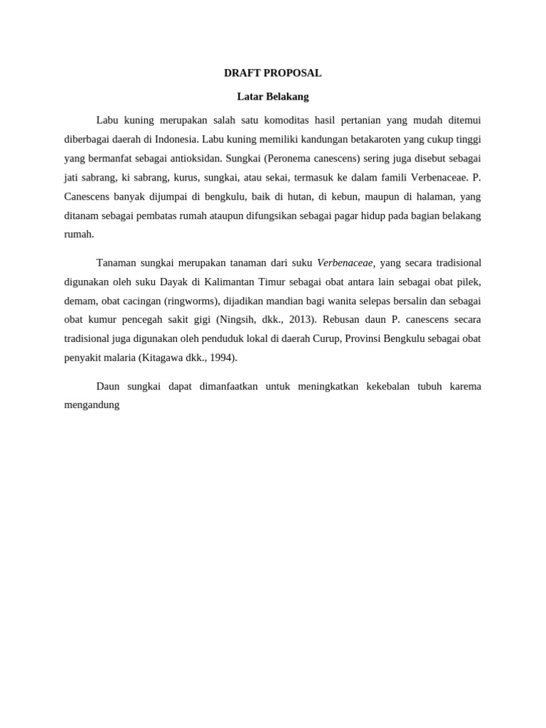 Draft Proposal | PDF