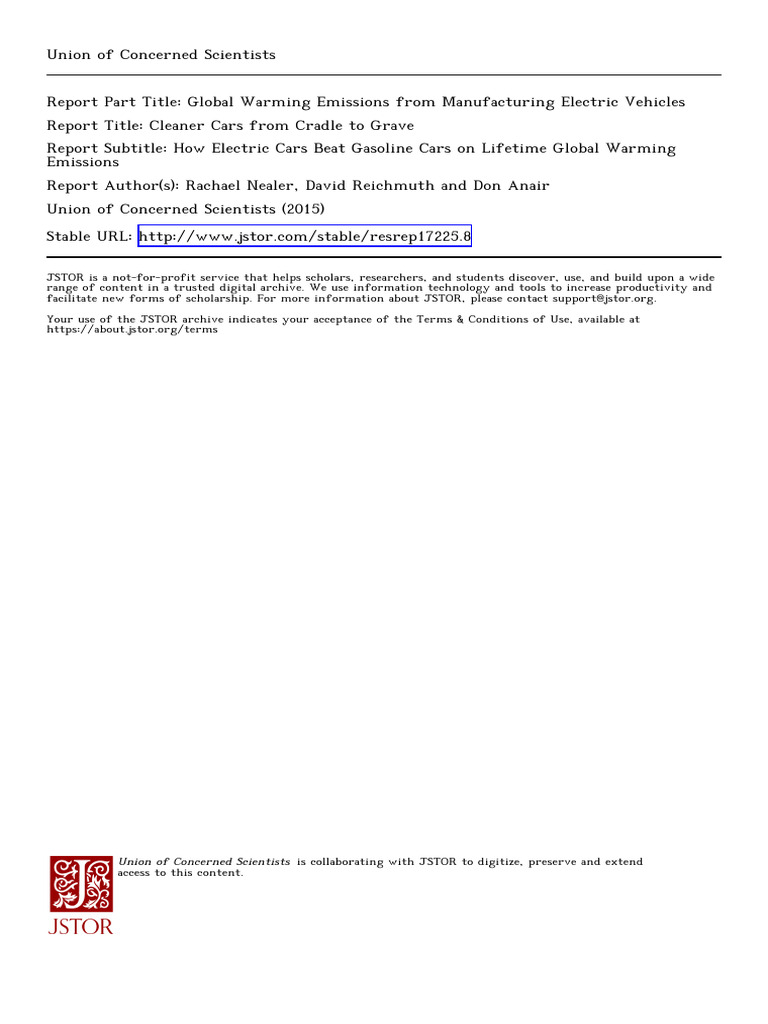 Nealer GlobalWarmingEmissions | PDF