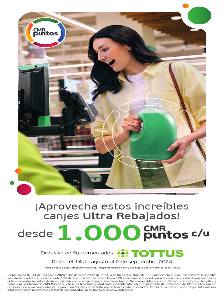 CMR Puntos Catalogo Canjes UR Tottus Agosto 2 | PDF