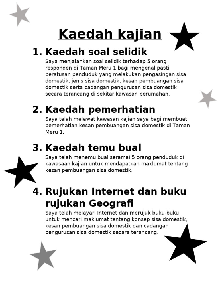 Kaedah Kajian | PDF