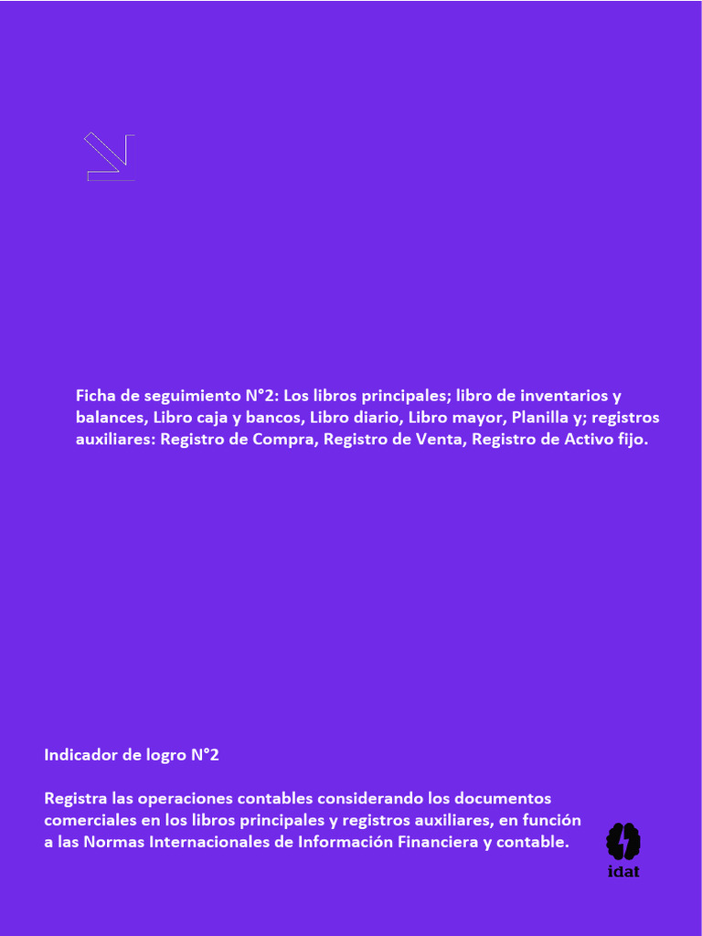 Ficha de Seguimiento 02 - Proyecto Integrador 5 Taller Contable 2 | PDF