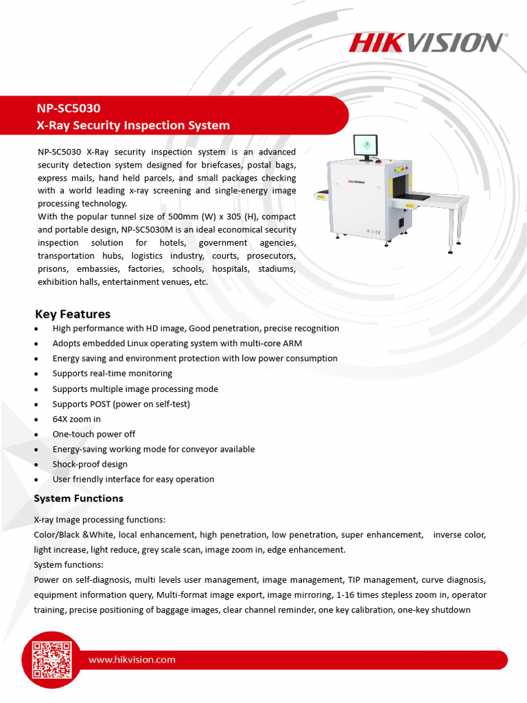 Spec-of-NP-SC5030-Security-Inspection-System_2020L | PDF