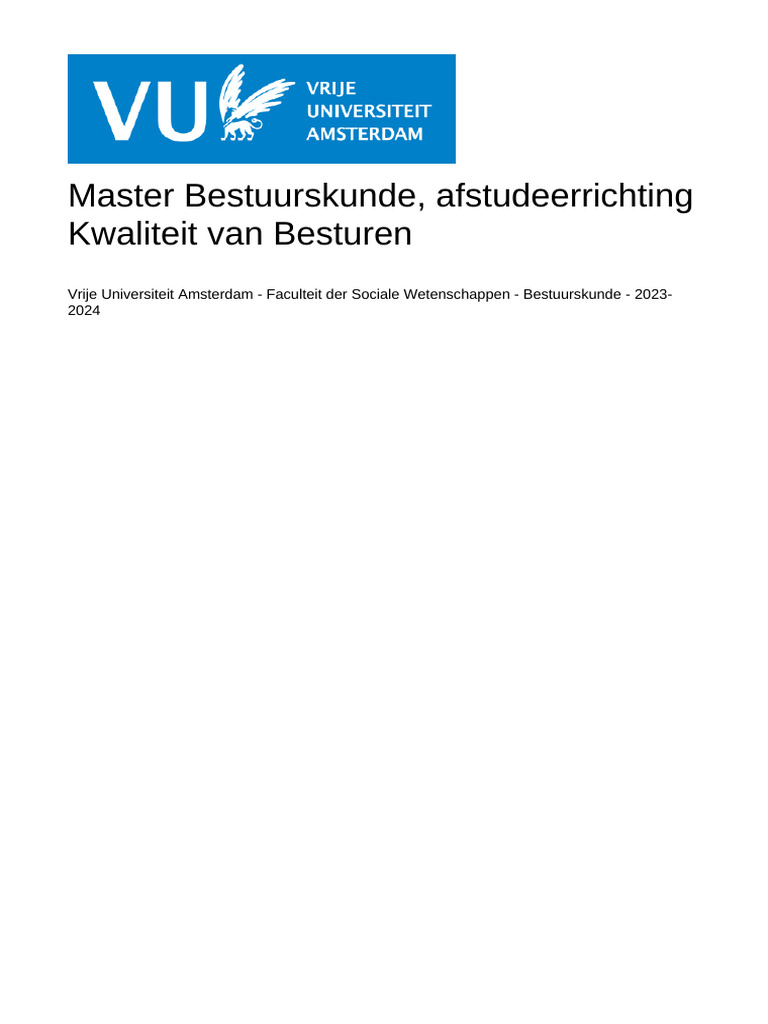 Studiegids | PDF