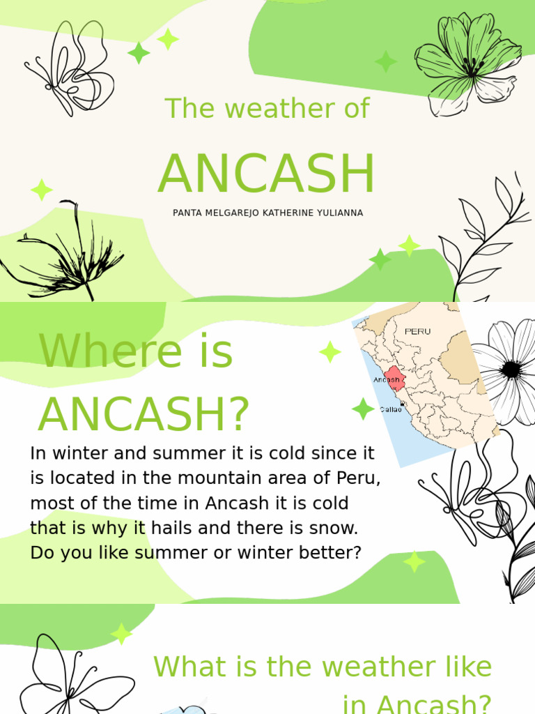 The Weather of Ancash Panta Katherine | PDF
