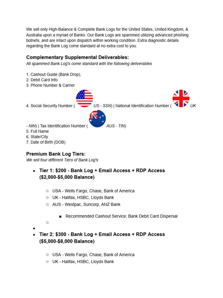 Bank Logs | PDF