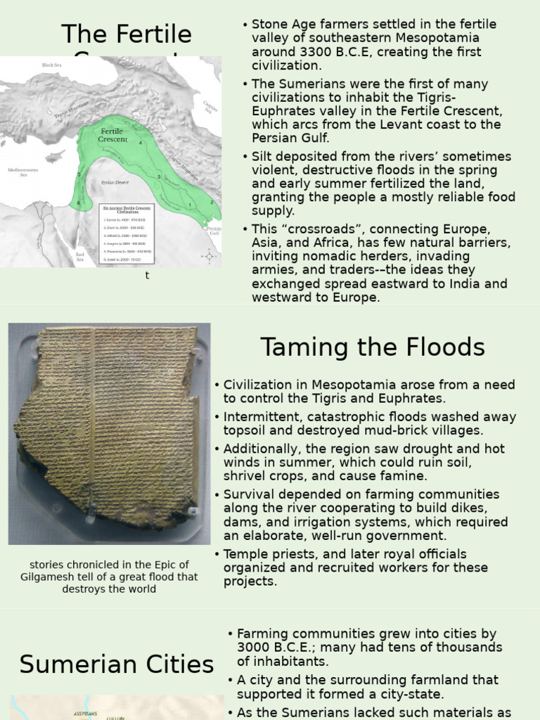 1-1 A Civilization Emerges in Sumer | PDF