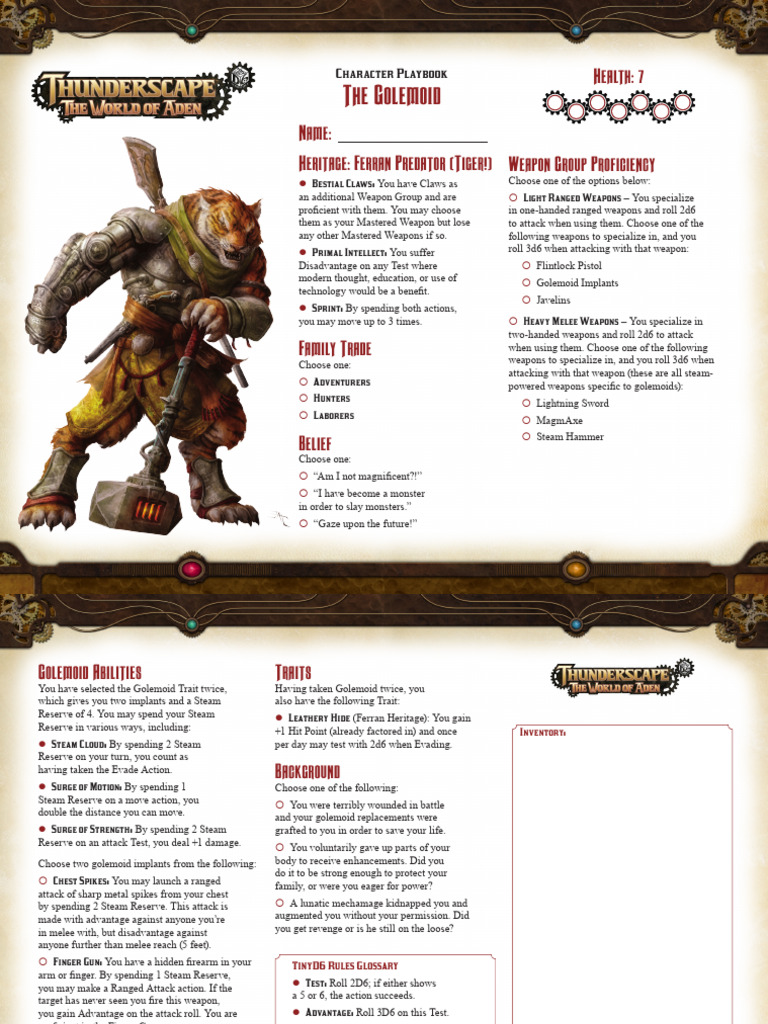 Quickstart - Golemoid | PDF