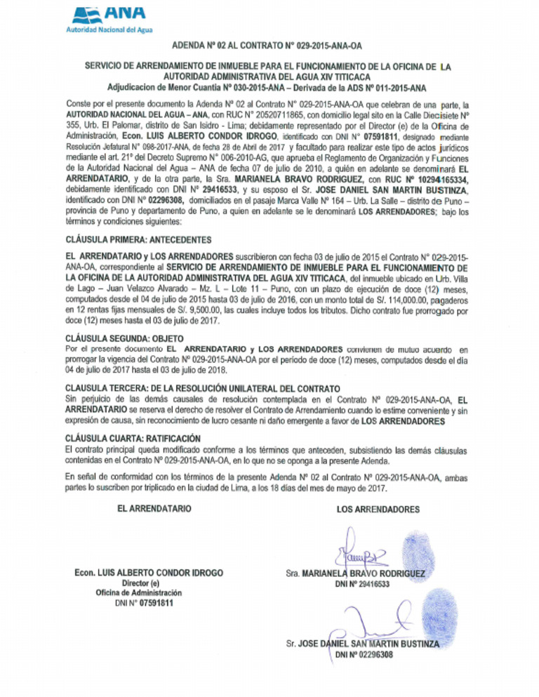 Adena #02 Contrato 029-2015 | PDF