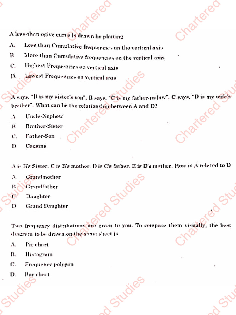CA Foundation Maths Question Paper For June 2024 Attempt 1 | PDF