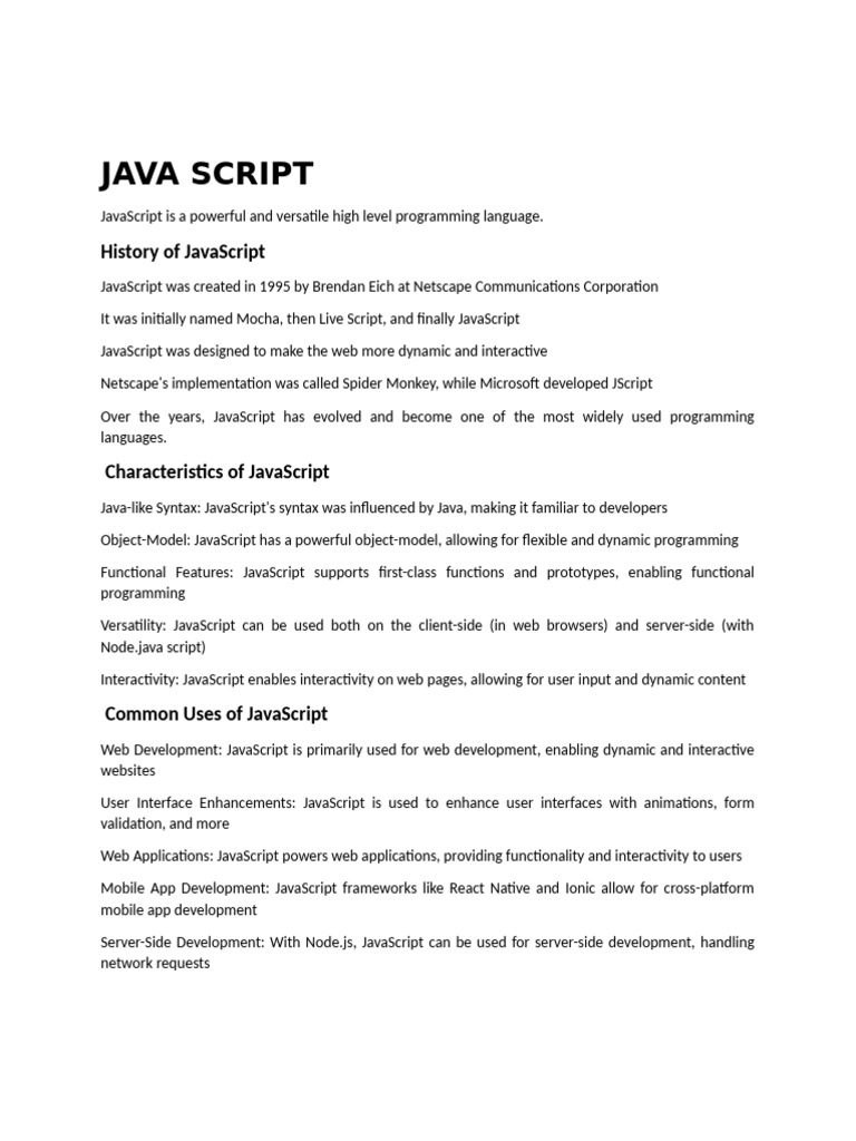 JAVA SCRIPT | PDF JAVA SCRIPT | PDF