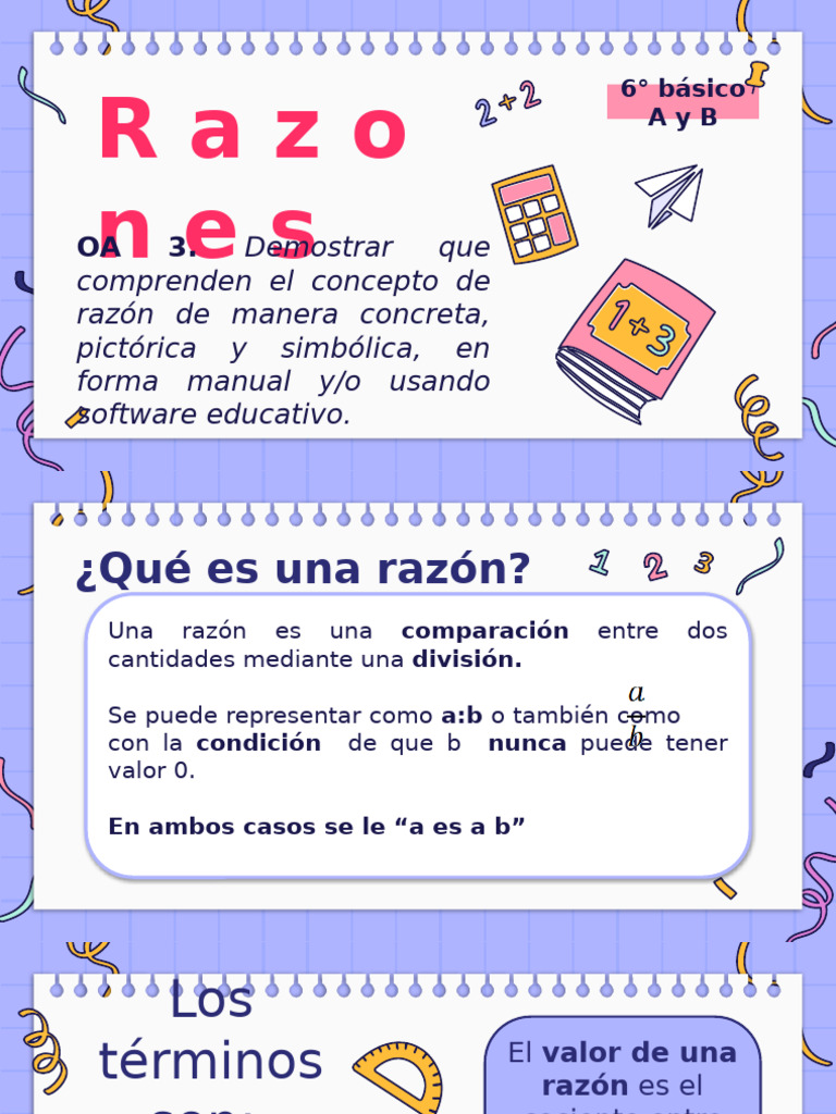 Razones Sexto Básico | PDF