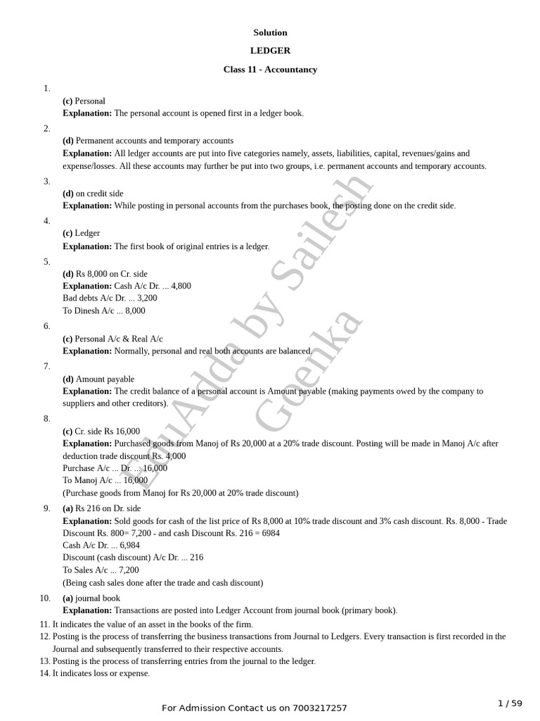 Ledger Solution | PDF