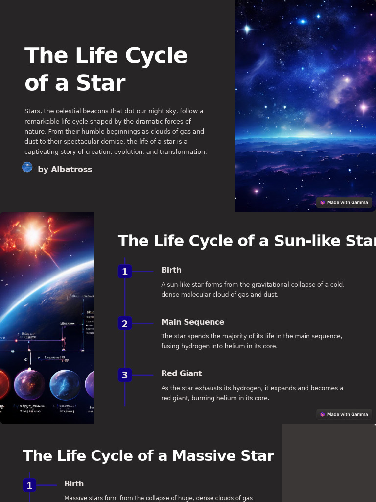 The Life Cycle of a Star | PDF