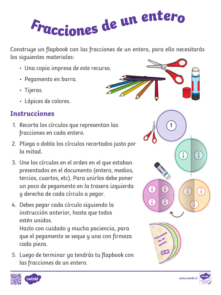 CL M 1710002477 Manualidad Flipbook Fracciones de Un Entero - Ver - 2 | PDF