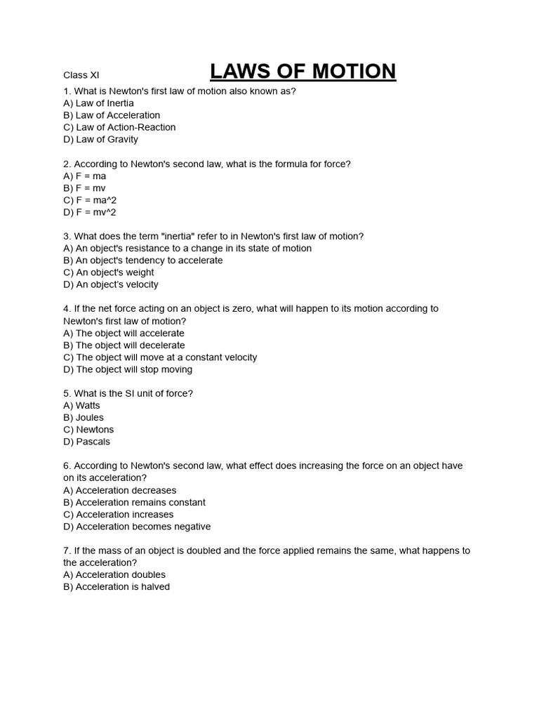 Understanding Newton's Laws of Motion | PDF | Force | Momentum